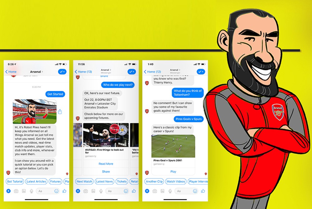 Arsenal Unveils Official Chatbot - Sport Industry Group